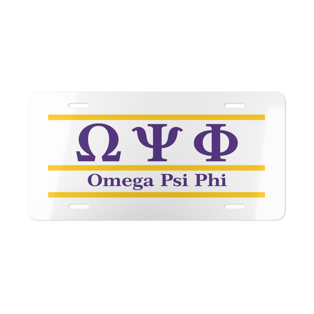Omega Psi Phi OMEGA PSI PHI LETTERED LINES LICENSE COVERS — GreekU