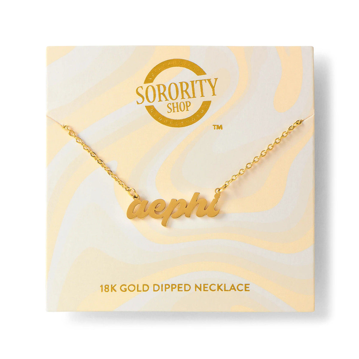 Alpha Epsilon Phi Retro Nickname Necklaces — GreekU