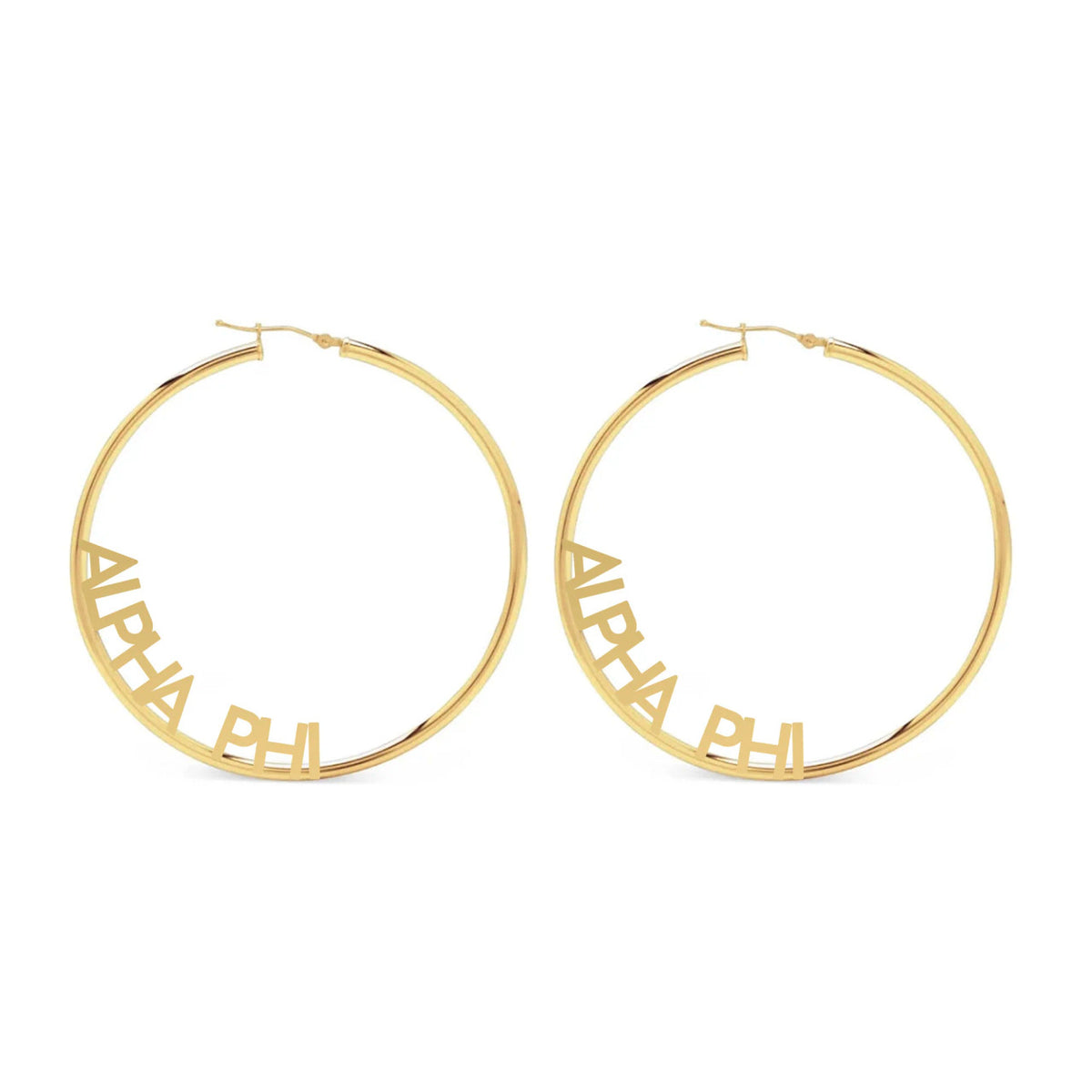 Alpha Phi Hoop Earrings — GreekU