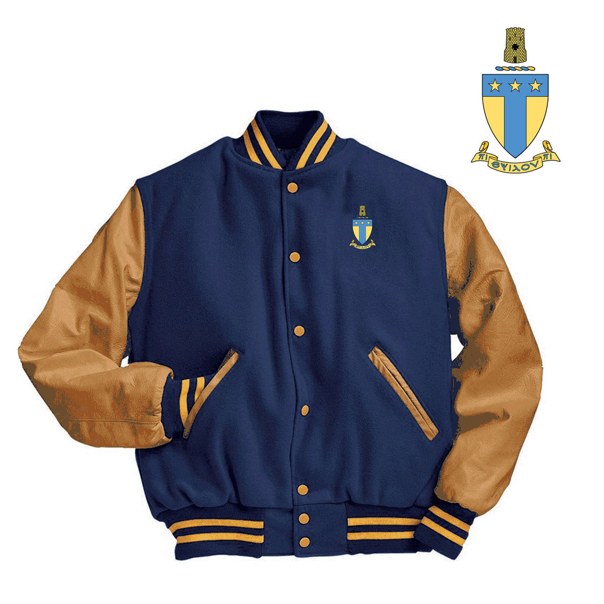 Alpha Tau Omega Varsity Crest - Shield Jacket — GreekU
