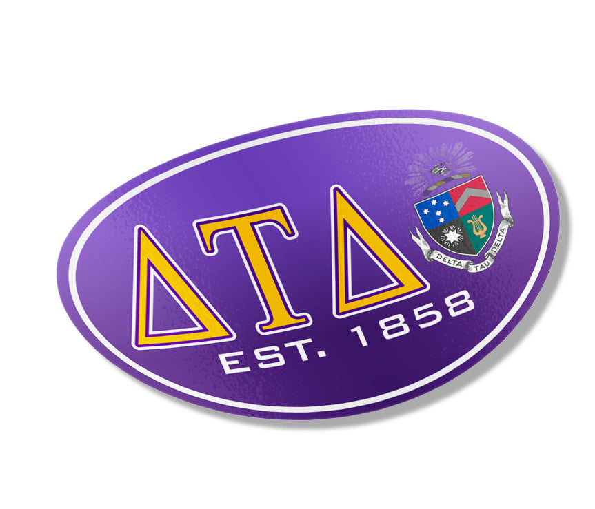Delta Tau Delta Color Oval Decal — GreekU
