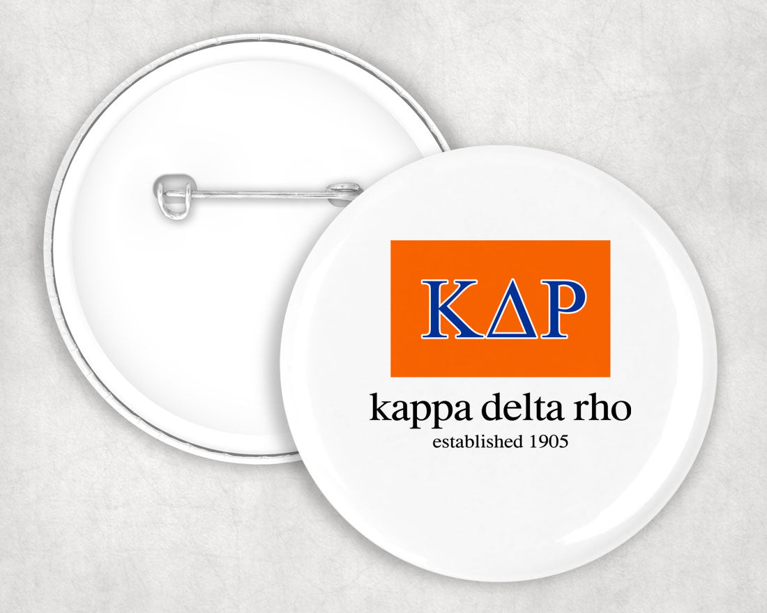 Kappa Delta Rho Flag Button — GreekU