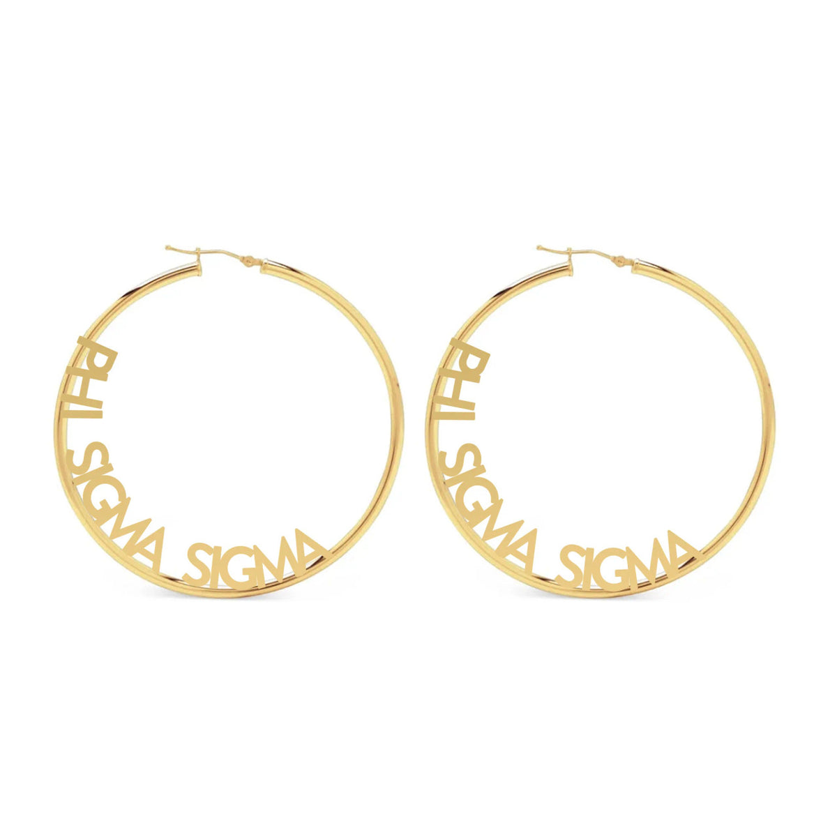 Phi Sigma Sigma Hoop Earrings — GreekU