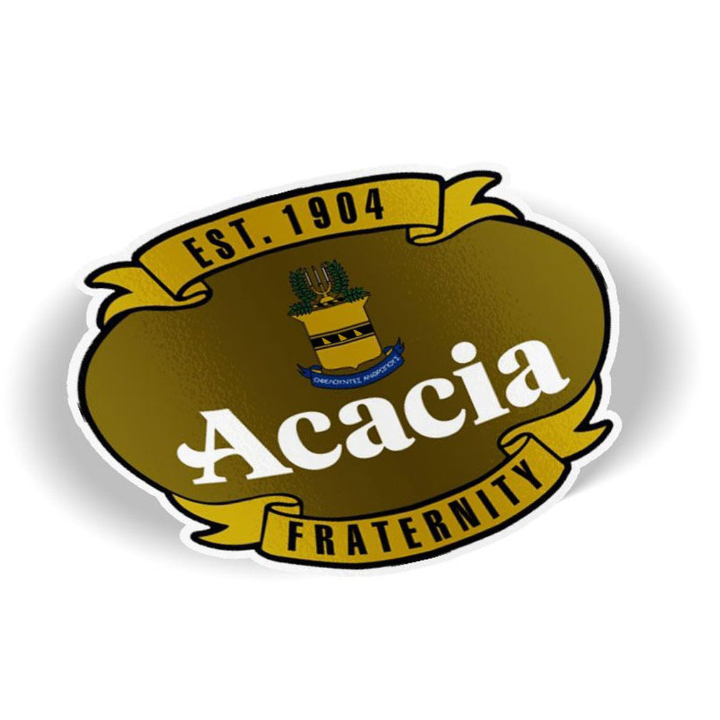 ACACIA Banner Crest - Shield Decal — GreekU