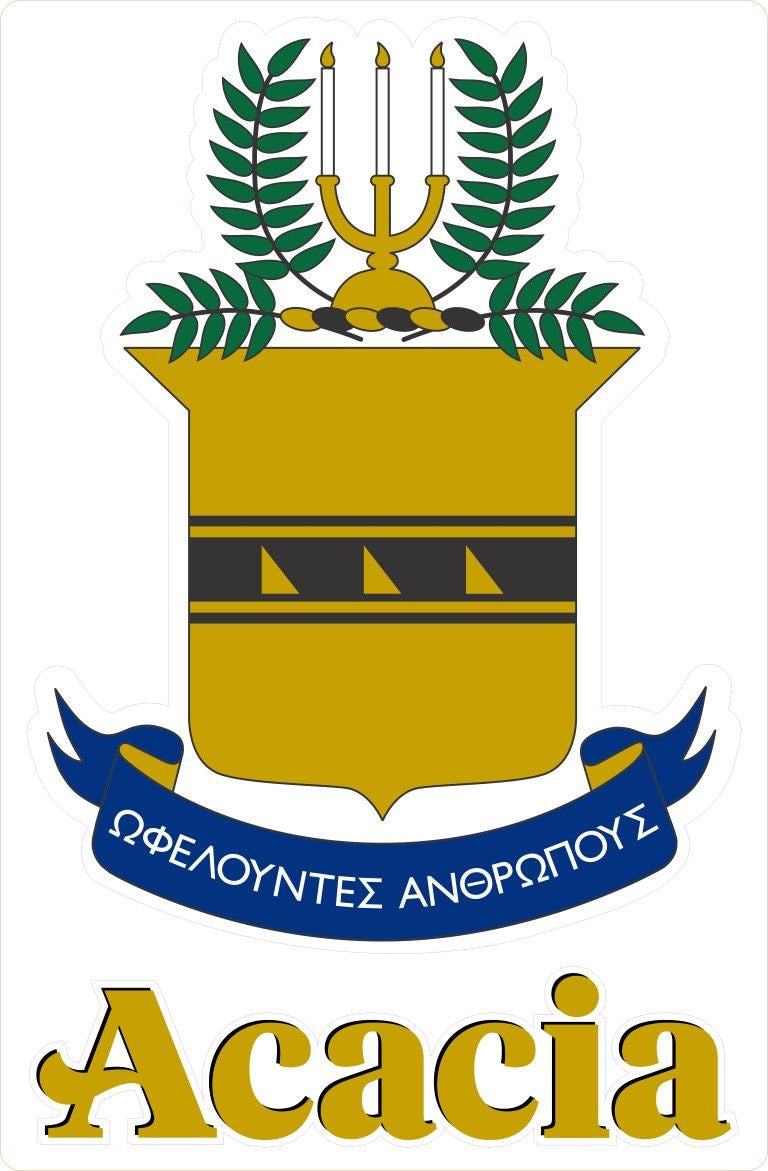 ACACIA Crest - Shield Decal — GreekU