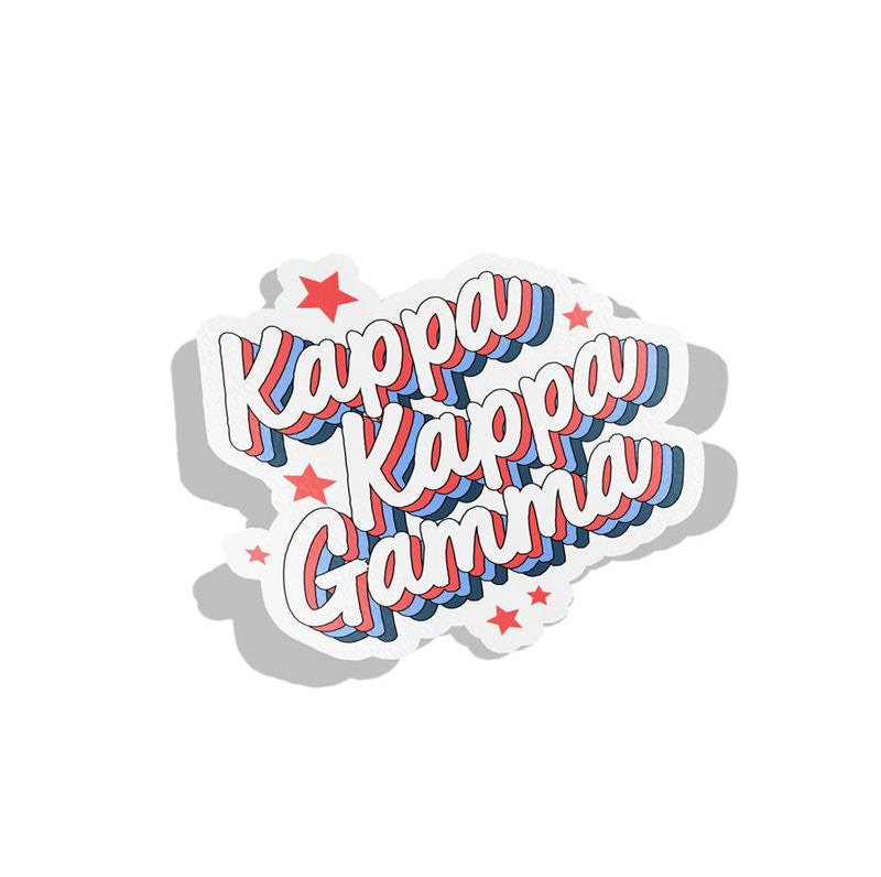 Kappa Kappa Gamma Flashback Decal Sticker — GreekU