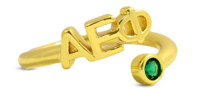 Alpha Epsilon Phi Gemstone Rings — GreekU