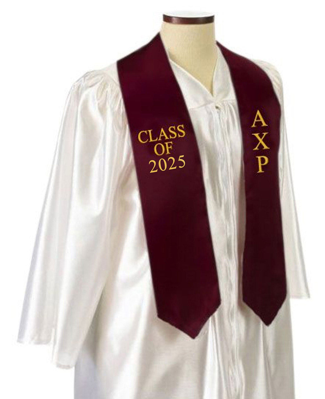 Alpha Chi Rho Embroidered Graduation Sash Stole — GreekU