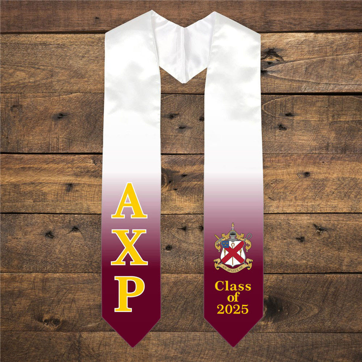 Alpha Chi Rho Alpha Chi Rho Class Of Graduation Sash with Crest — GreekU