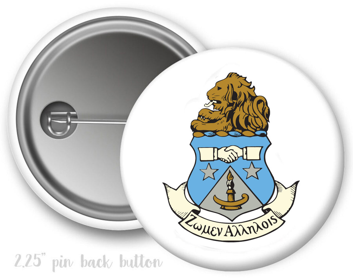 Alpha Delta Pi Color Crest - Shield Button — GreekU