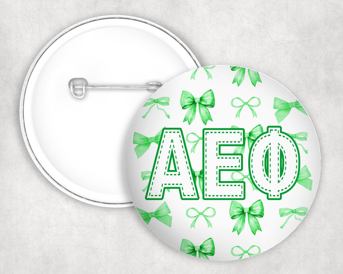 Alpha Epsilon Phi Multi Bows Pin Buttons — GreekU
