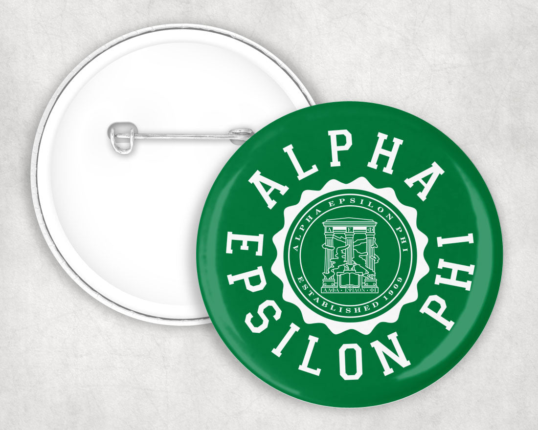 Alpha Epsilon Phi Seal Crest Pin Buttons — GreekU