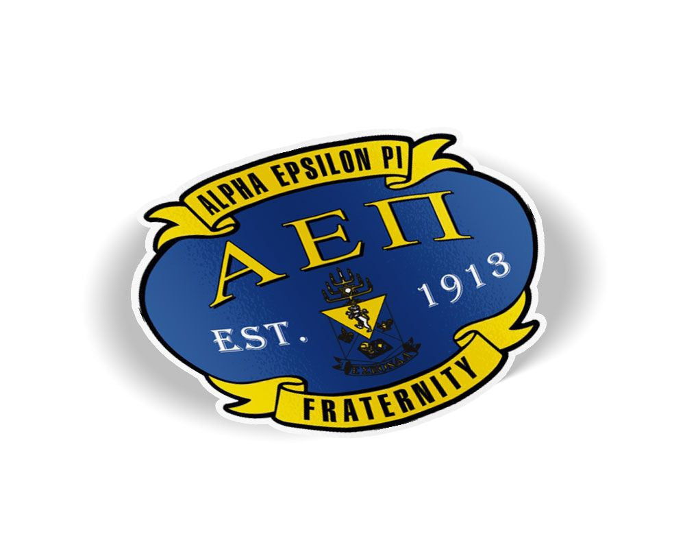 Alpha Epsilon Pi Banner Crest - Shield Decal — GreekU