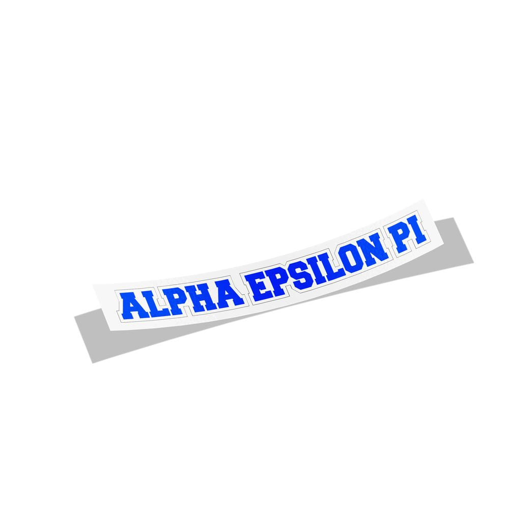 Alpha Epsilon Pi Long Window Sticker — GreekU
