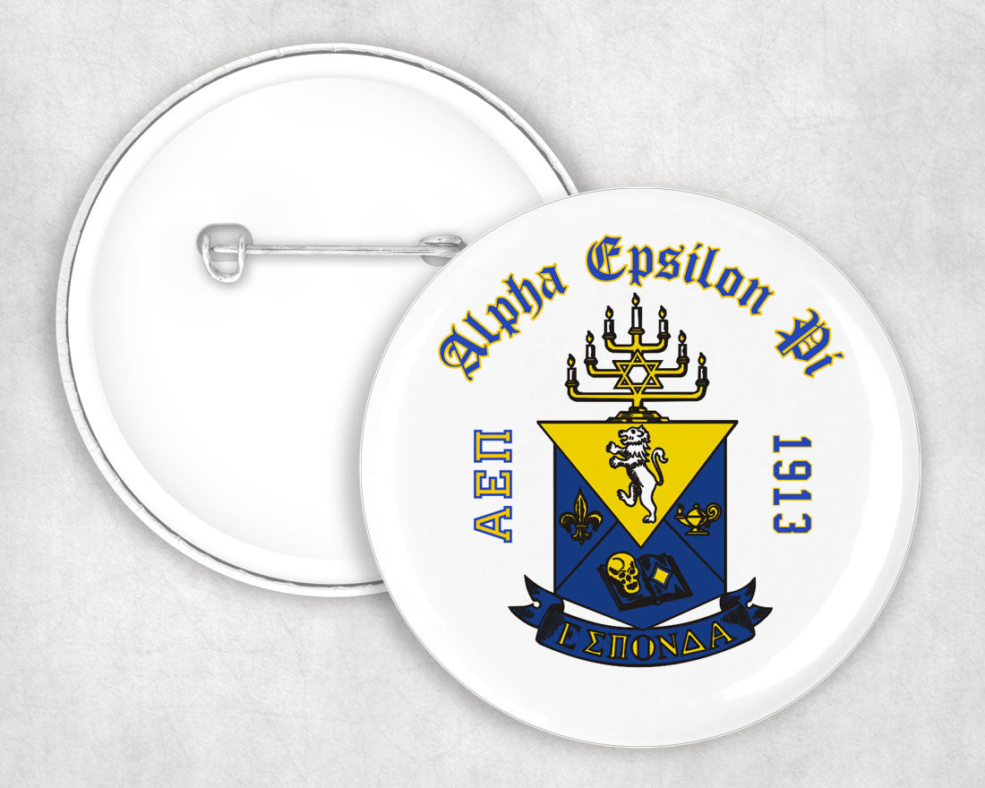 Alpha Epsilon Pi Classic Crest Button — GreekU