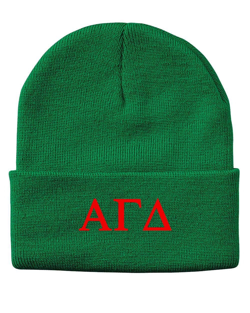Alpha Gamma Delta Greek Letter Knit Cap — GreekU