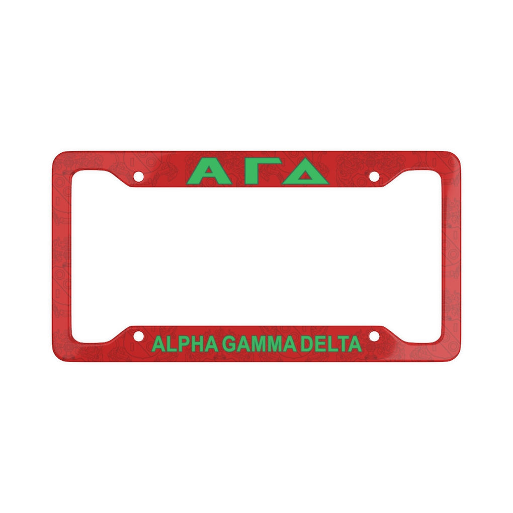 Alpha Gamma Delta New License Plate Frames — GreekU