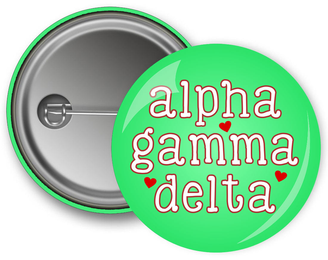 Alpha Gamma Delta Alpha Gamma Delta Cutie Button — GreekU