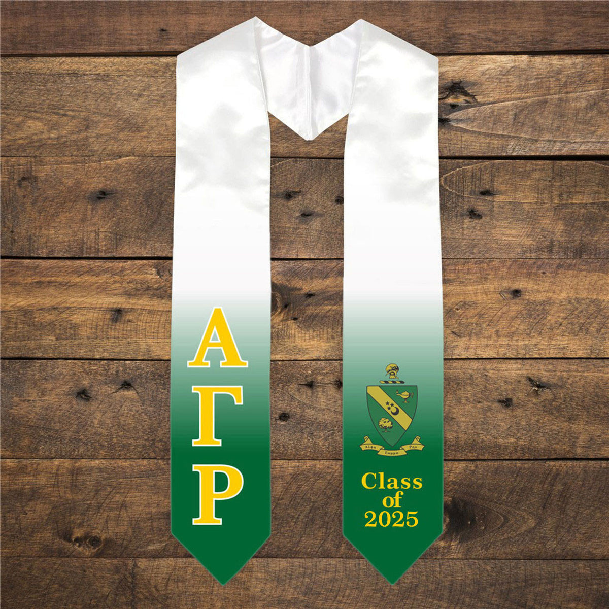 Alpha Gamma Rho Class Of Graduation Sash with Crest — GreekU