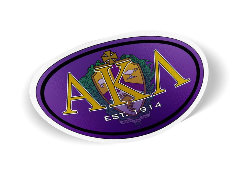 Alpha Kappa Lambda Color Oval Decal — GreekU