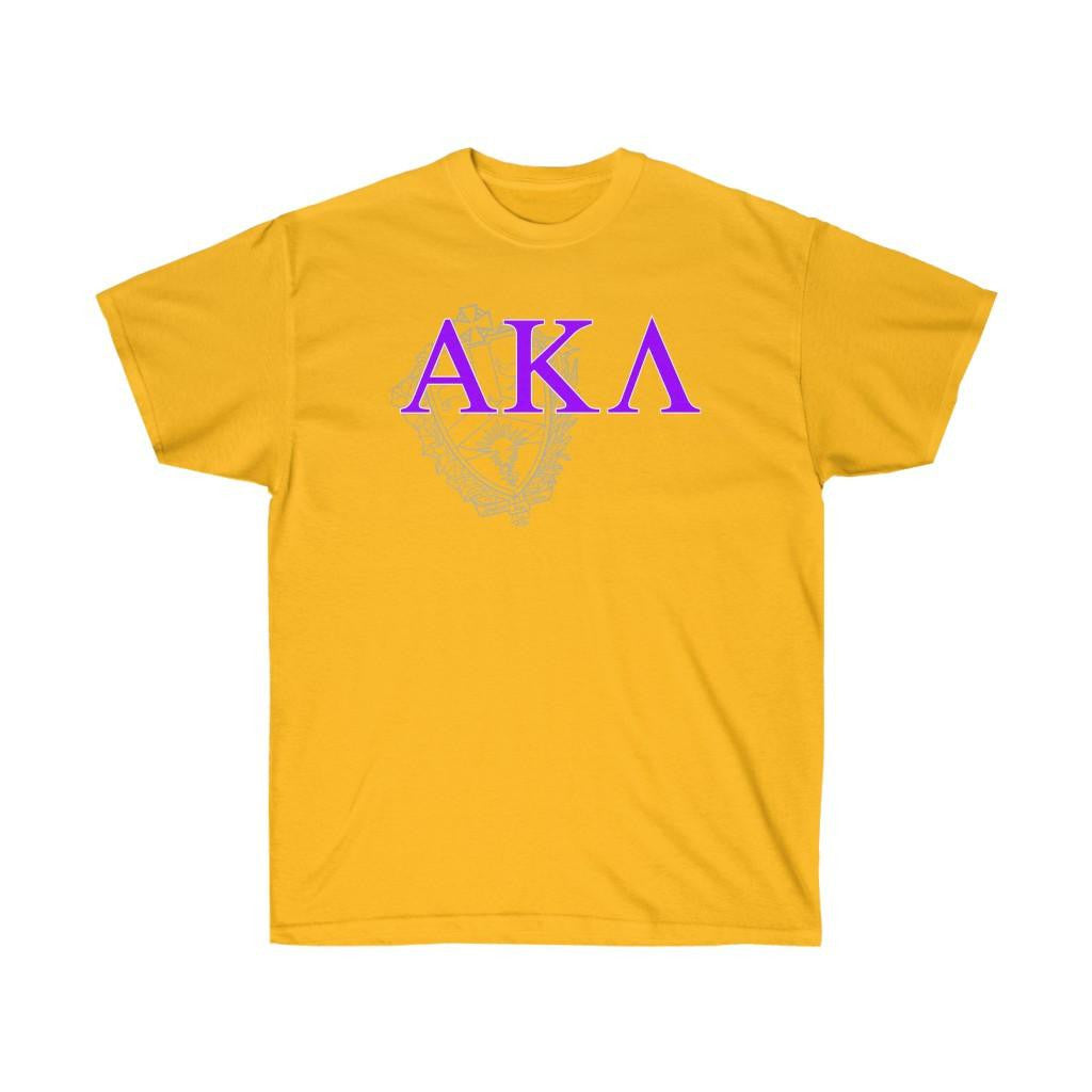 Alpha Kappa Lambda Greek Crest Cotton Tee — GreekU