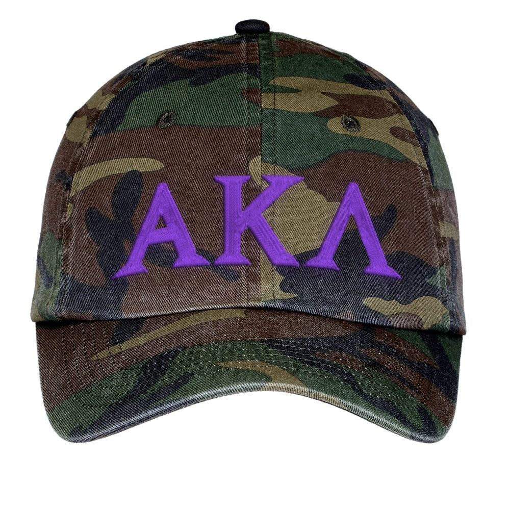 Alpha Kappa Lambda Lettered Camouflage Hat — GreekU