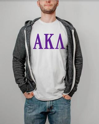 ALPHA KAPPA LAMBDA LETTERED TEE - $24.95 — GreekU