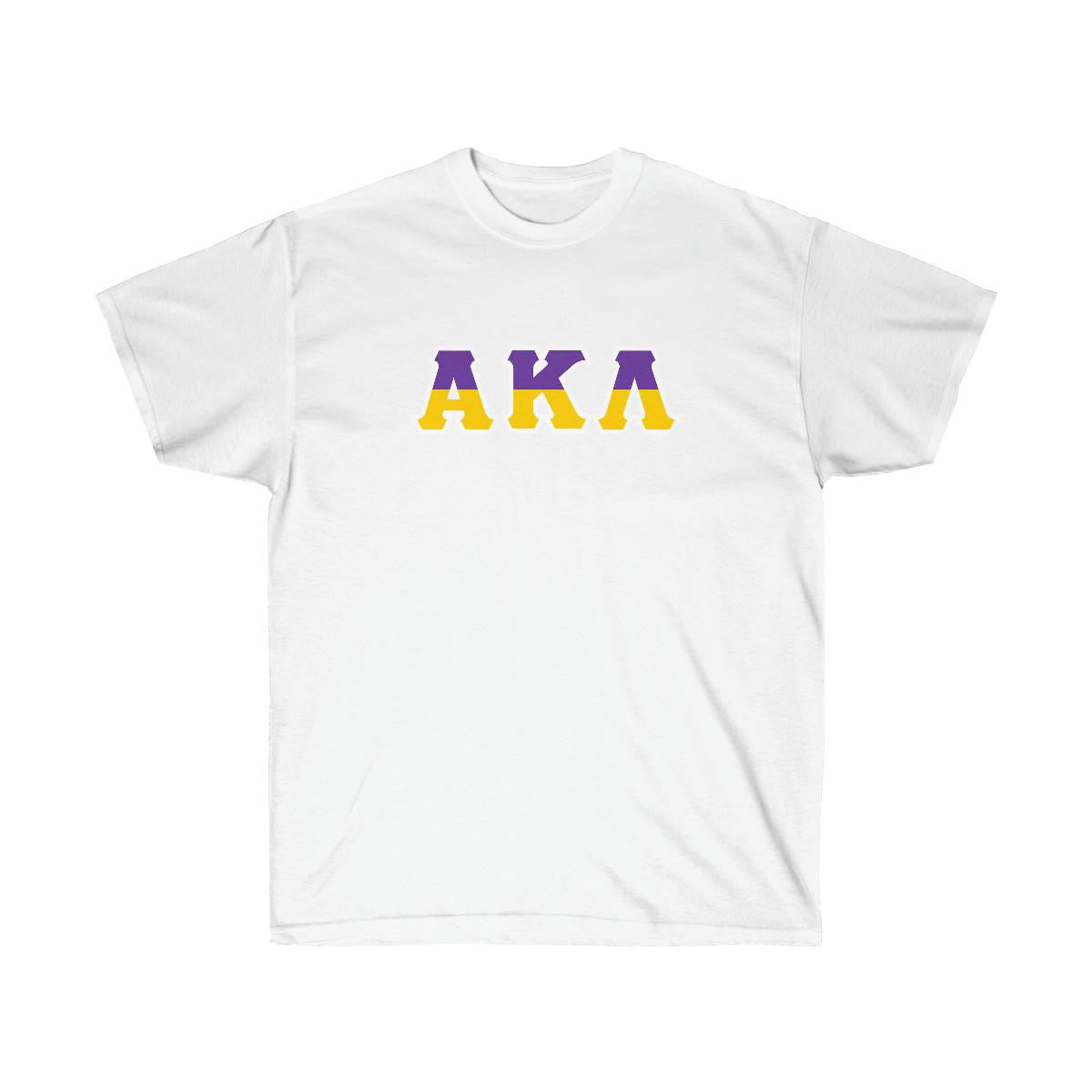 Alpha Kappa Lambda Two Toned Greek Lettered T-shirts — GreekU