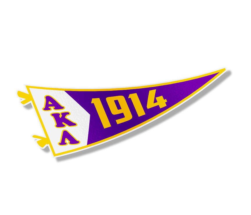 Alpha Kappa Lambda Pennant Sticker — GreekU