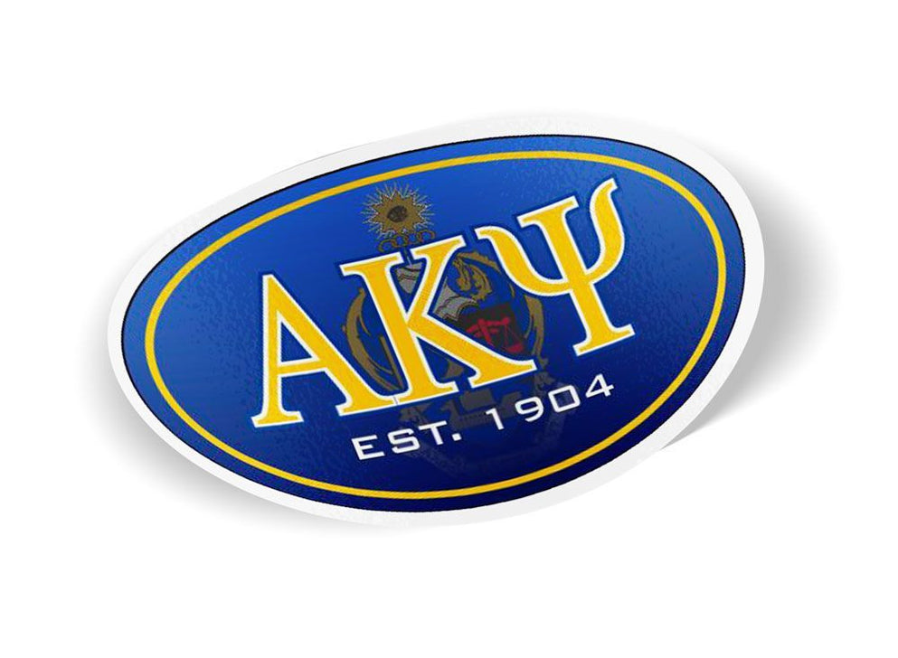 Alpha Kappa Psi Color Oval Decal — GreekU