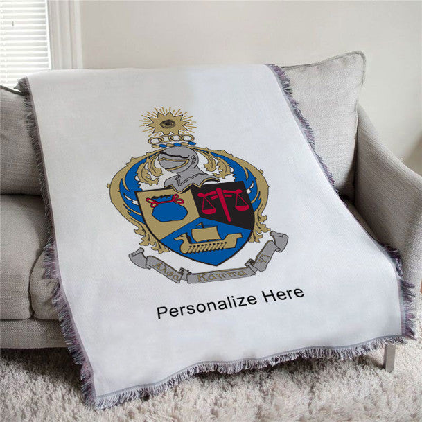 Alpha Kappa Psi Full Color Crest Afghan Blanket Throw — GreekU