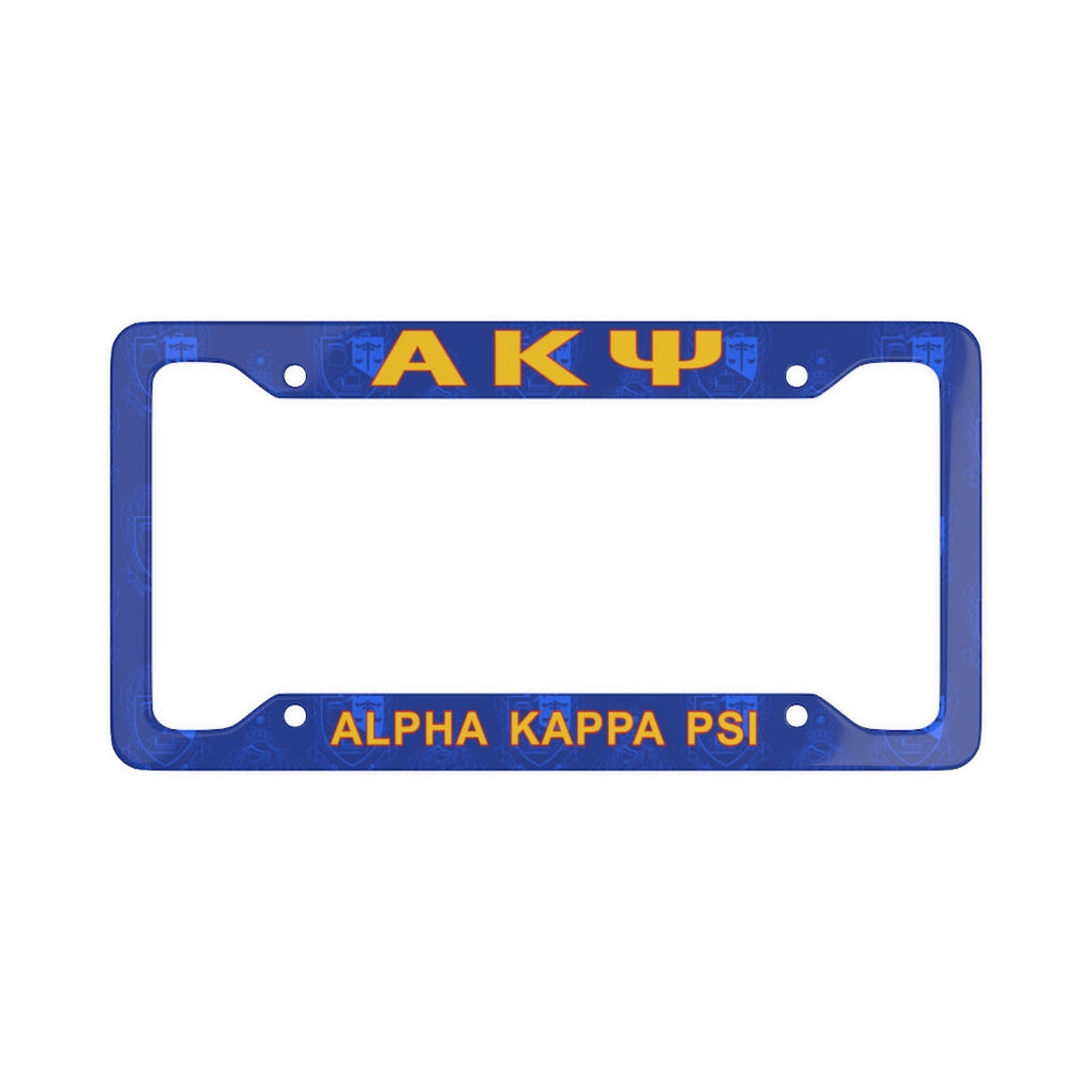 Alpha Kappa Psi License Plate Frame - New — GreekU