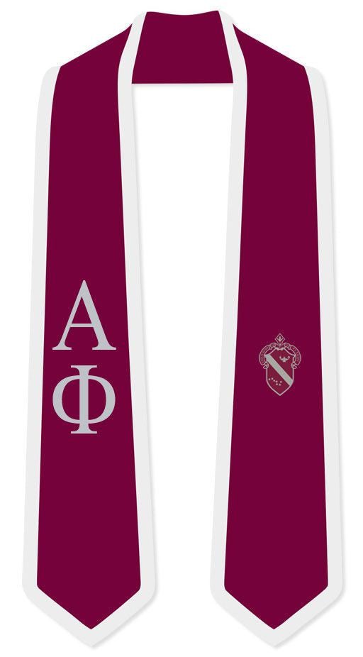 DISCOUNT-Alpha Phi Greek 2 Tone Lettered Graduation Sash Stole — GreekU