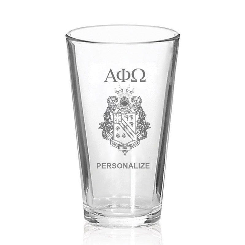 Alpha Phi Omega Alpha Phi Omega Mixing Glass — GreekU