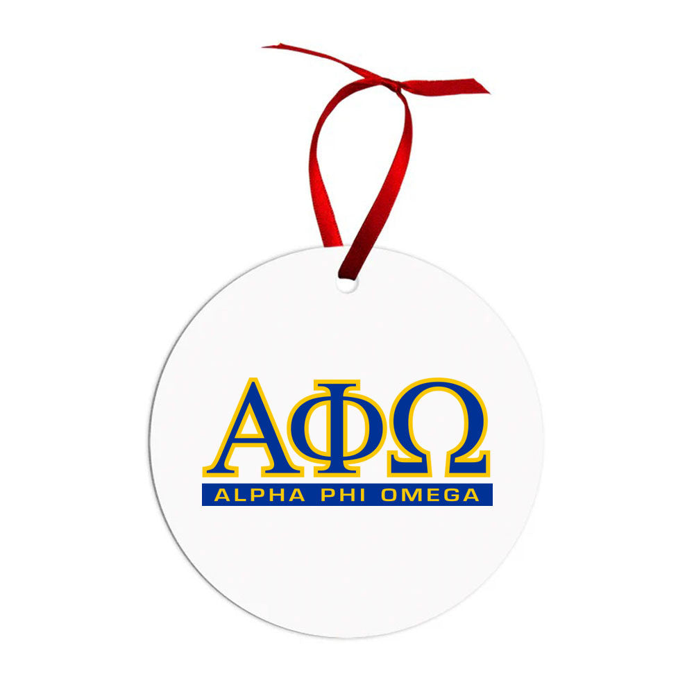 Alpha Phi Omega Classic Circle Ornaments — GreekU