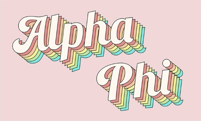 Alpha Phi Alpha Phi Sorority Retro Flag — GreekU