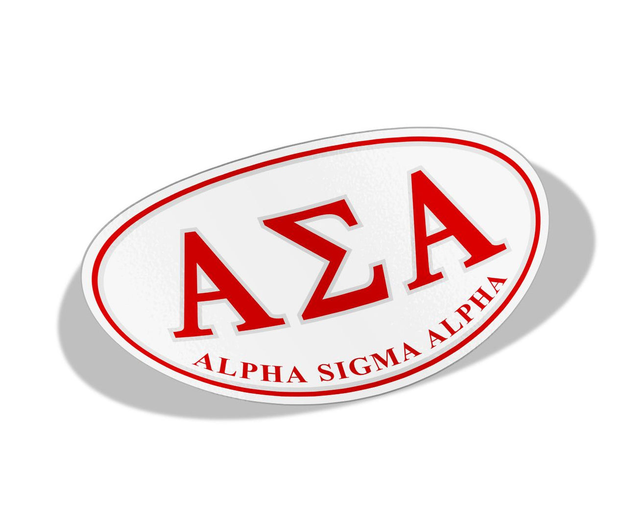 Alpha Sigma Alpha Alpha Sigma Alpha Greek Letter Oval Decal — GreekU