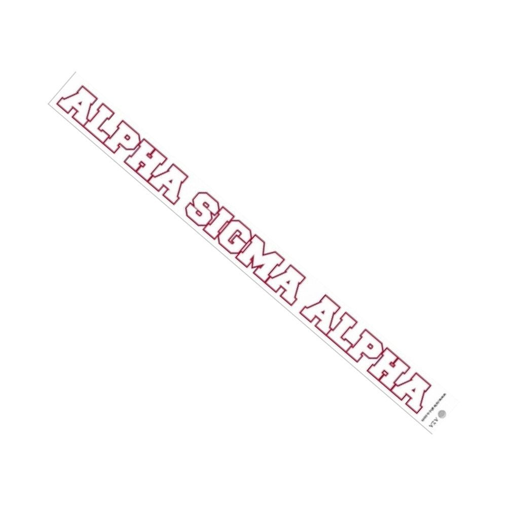 Alpha Sigma Alpha Alpha Sigma Alpha Long Window Decals Stickers — GreekU