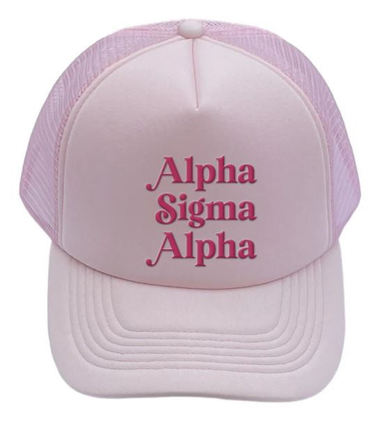 Alpha Sigma Alpha New Trucker Caps — GreekU