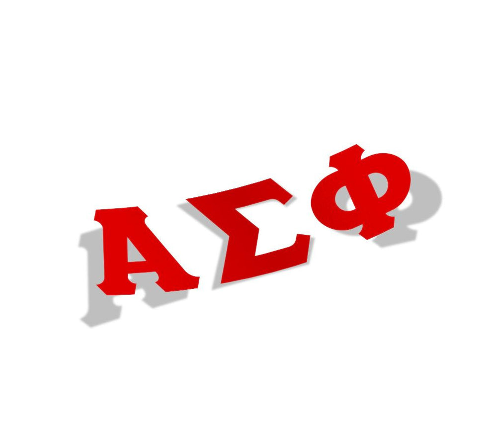 Alpha Sigma Phi Alpha Sigma Phi Big Greek Letter Window Sticker Decal — GreekU