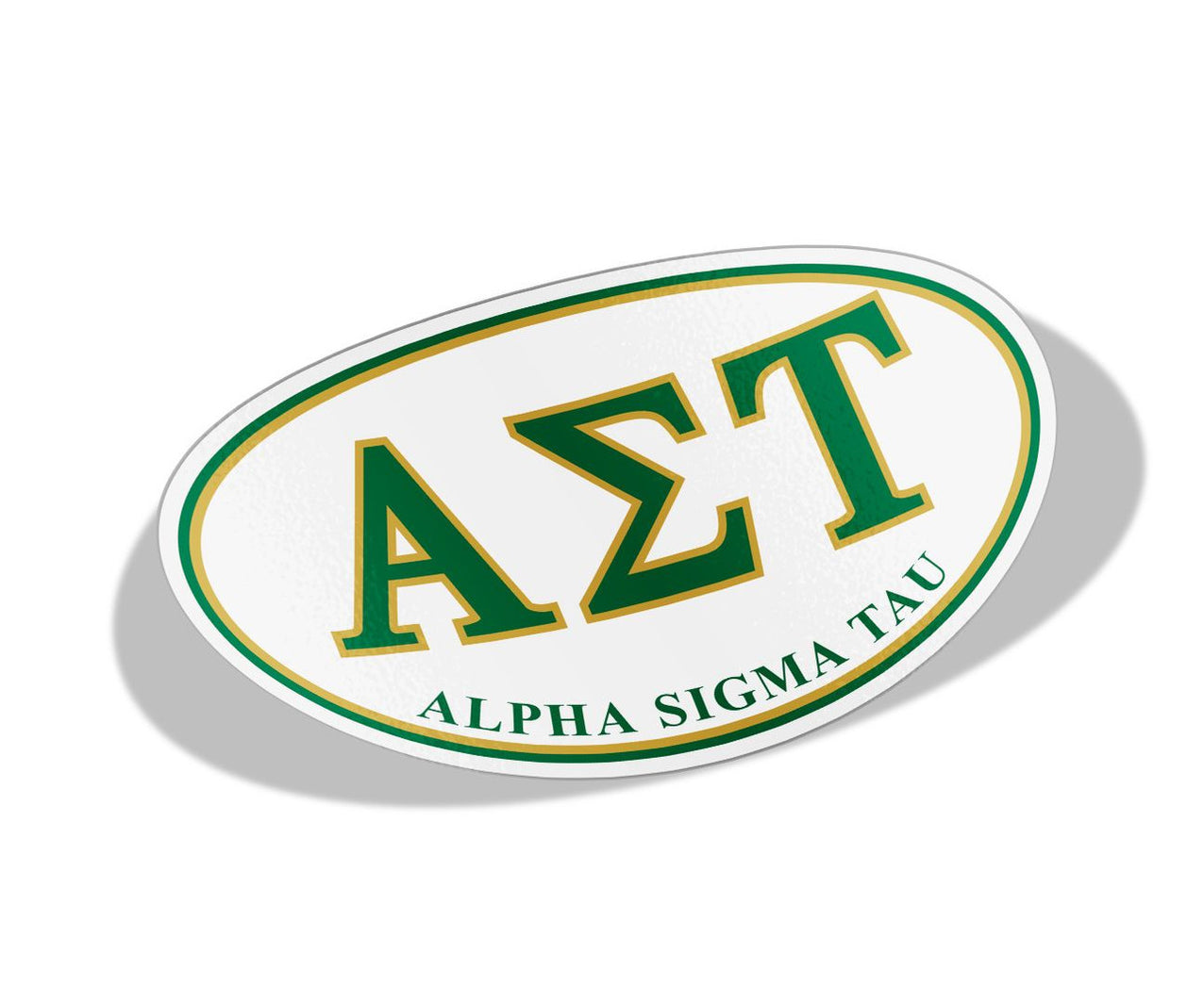 Alpha Sigma Tau Alpha Sigma Tau Greek Letter Oval Decal — GreekU