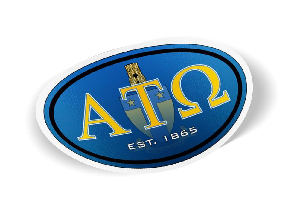 Alpha Tau Omega Color Oval Decal — GreekU