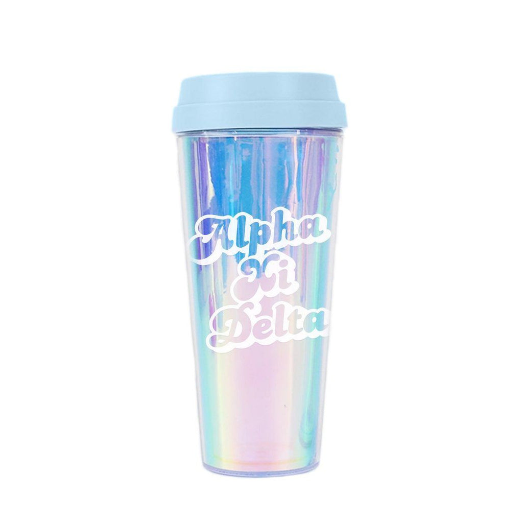 Alpha Xi Delta Retro Style Sorority Tumbler — GreekU