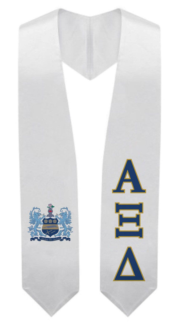 Alpha Xi Delta Super Crest - Shield Graduation Stole — GreekU