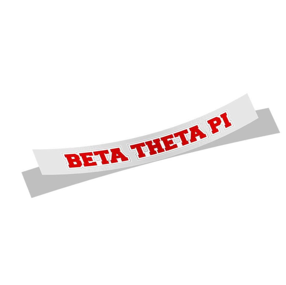 Beta Theta Pi Long Window Sticker — GreekU