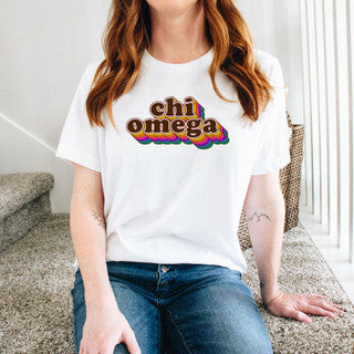 Chi Omega Retro Maya Tees — GreekU