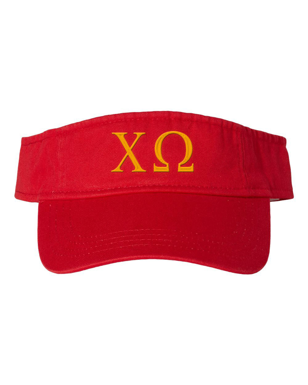 Chi Omega Greek Letter Visor — GreekU