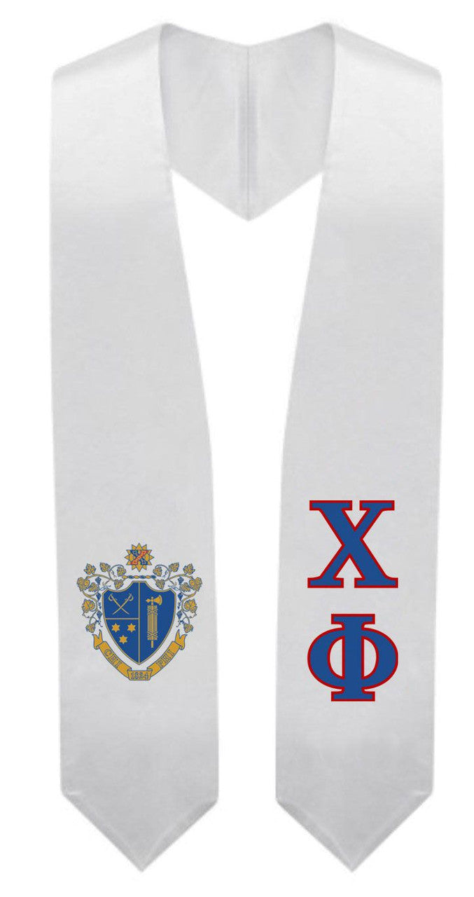Chi Phi Chi Phi Super Crest - Shield Graduation Stole — GreekU
