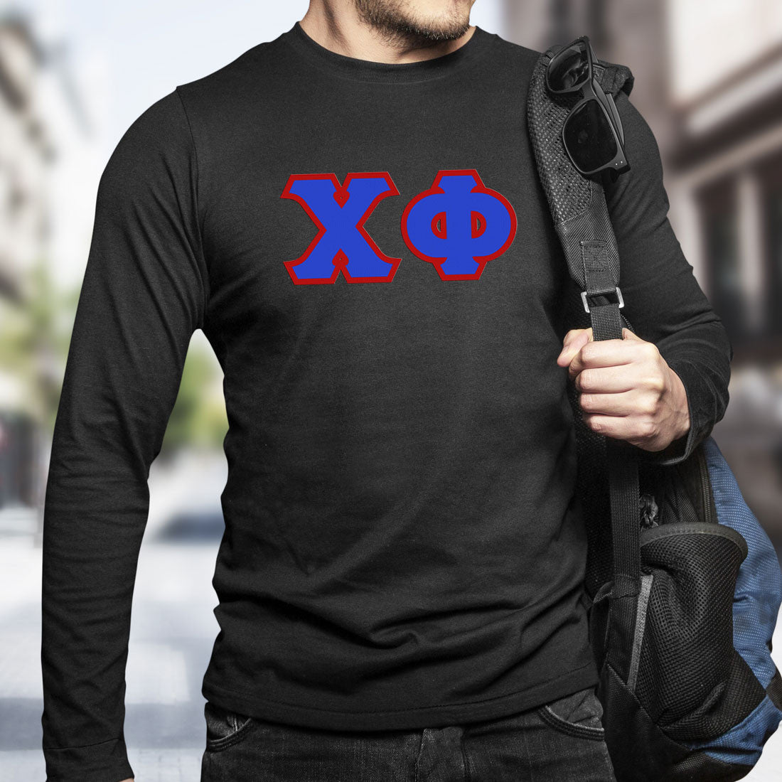 Chi Phi Chi Phi Lettered Long Sleeve Shirt — GreekU