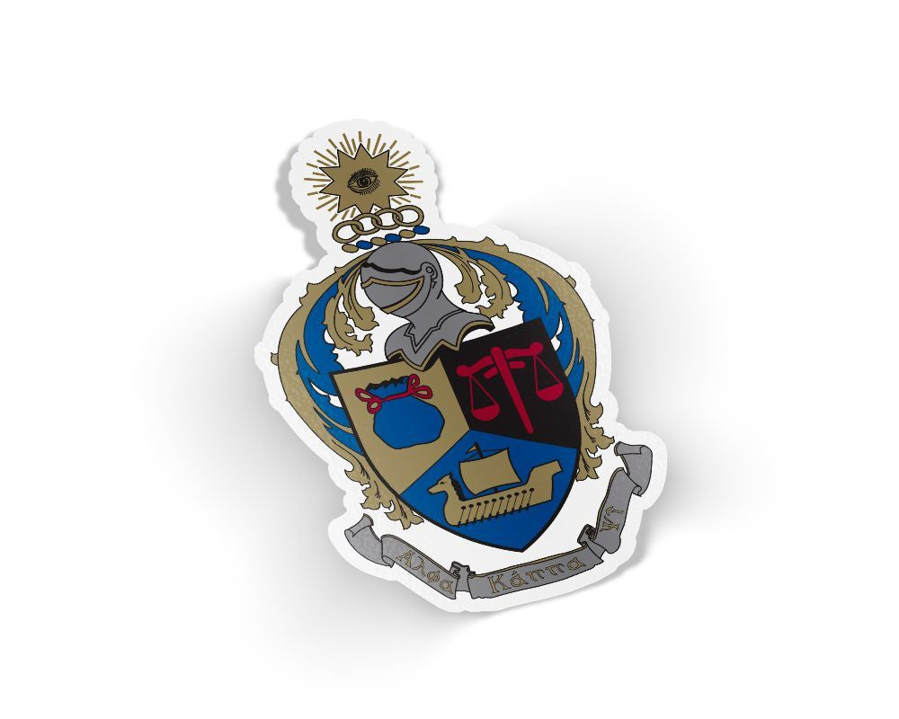 Alpha Kappa Psi Die Cut Crest Sticker — GreekU